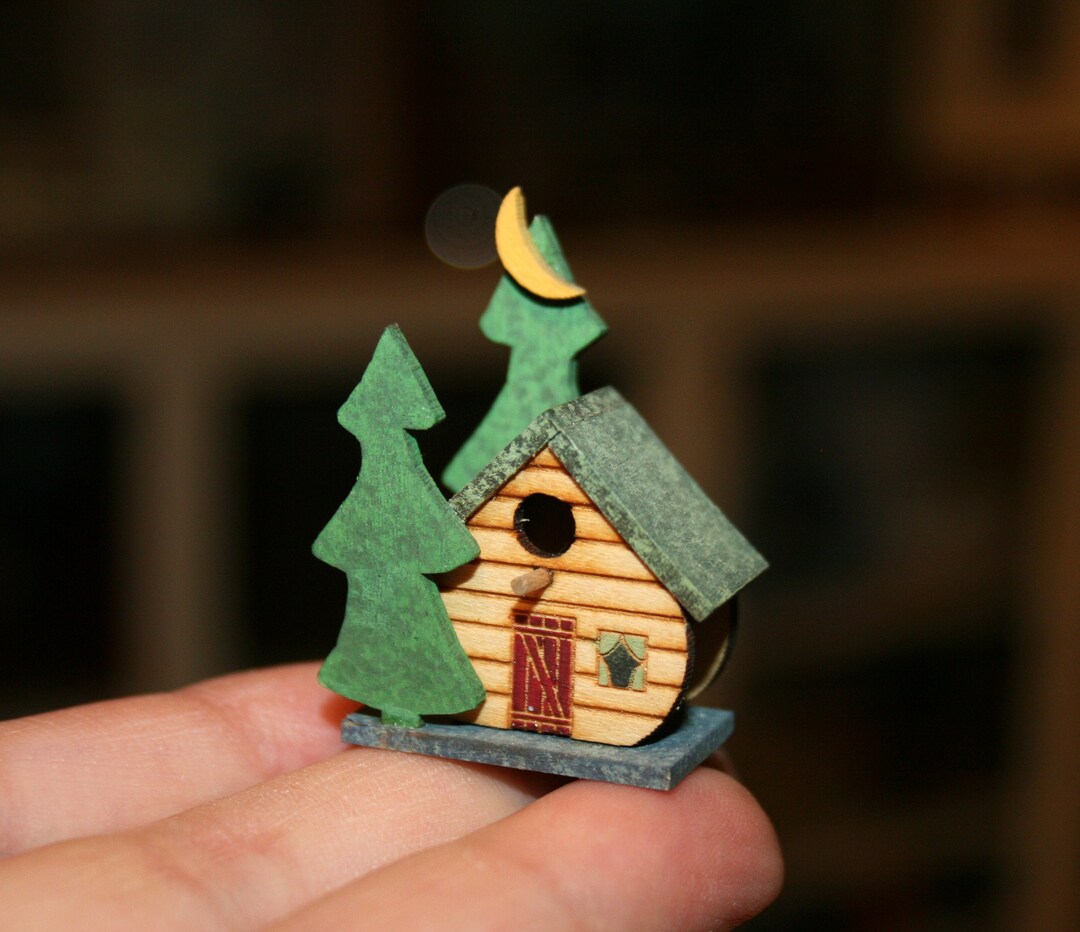 DOLLHOUSE MINIATURES " Birdhouse " Artisan Handmade Miniature in 12th ...