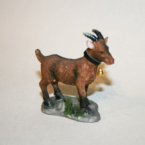 Lovely, Little Goat in Resin, Farm Animals, Dollhouse Miniatures ...