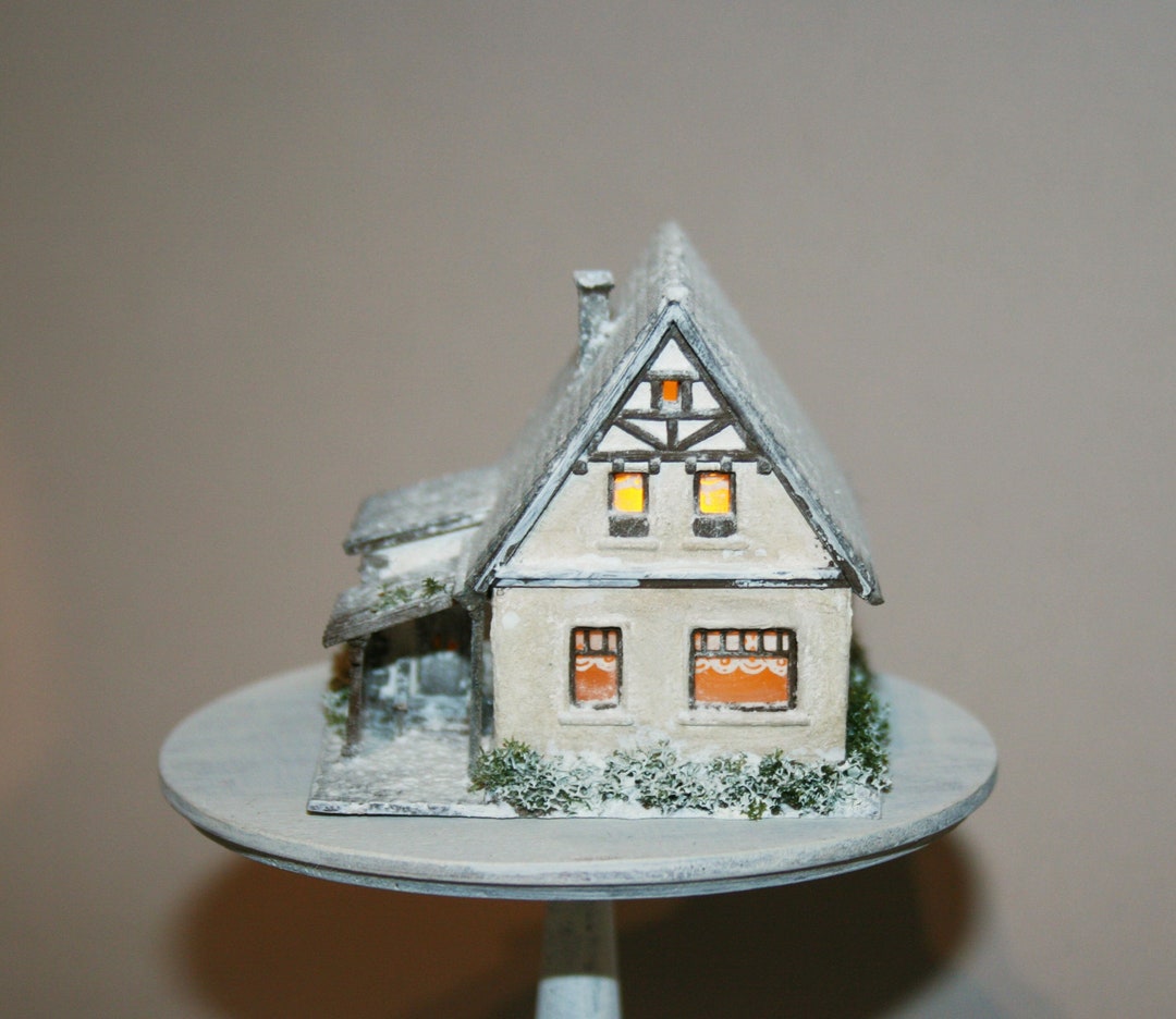 DOLLHOUSE MINIATURES " Mini House " Artisan Handmade Miniature in ...