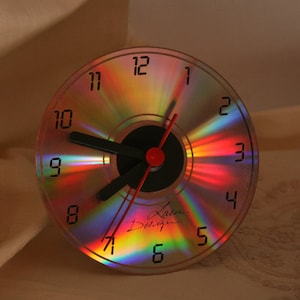 CD Clock, Wall or Table Clock, Design Decorations, Vintage 80s ...