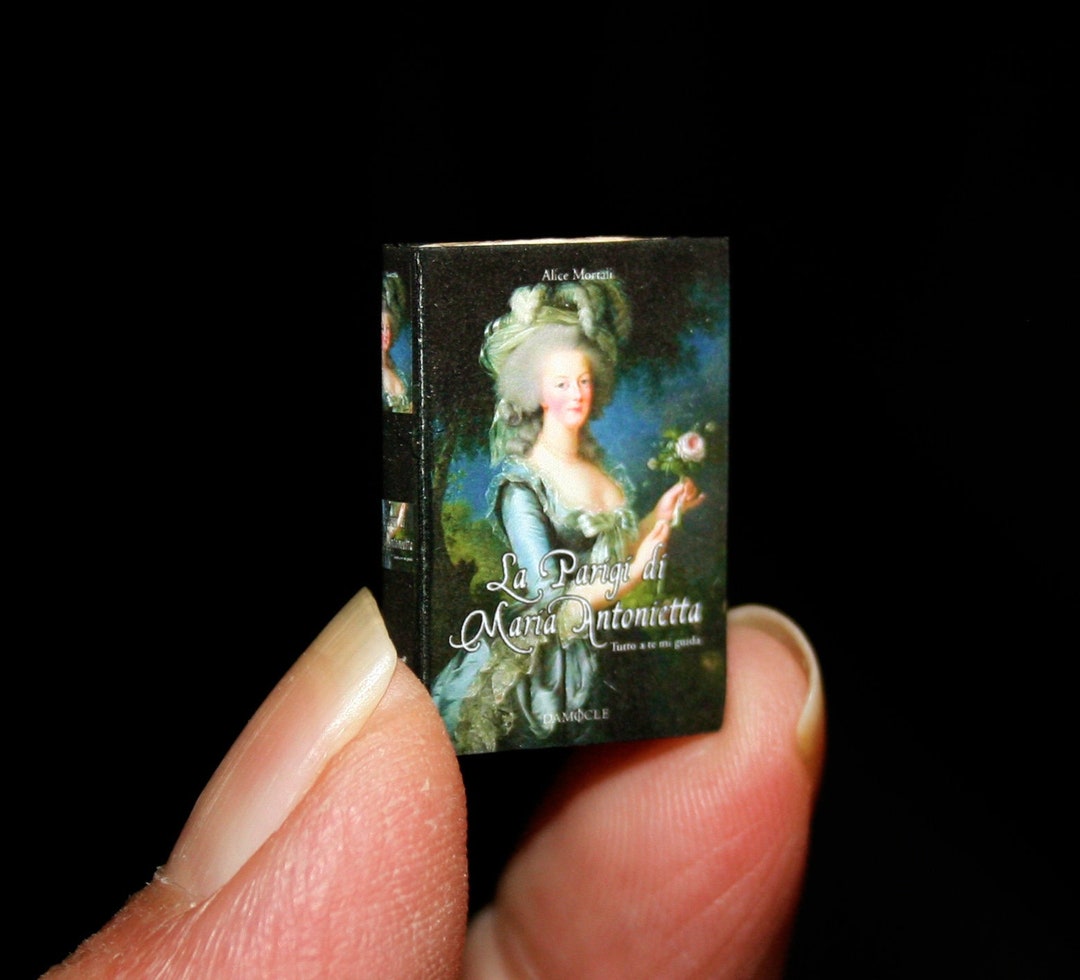 DOLLHOUSE Miniatures Maria Antonietta Book Artisan Handmade Miniature ...