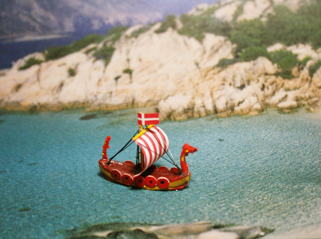 1:12 Scale Viking Ship -DOLLHOUSE MINIATURES Artisan Handmade Miniature ...