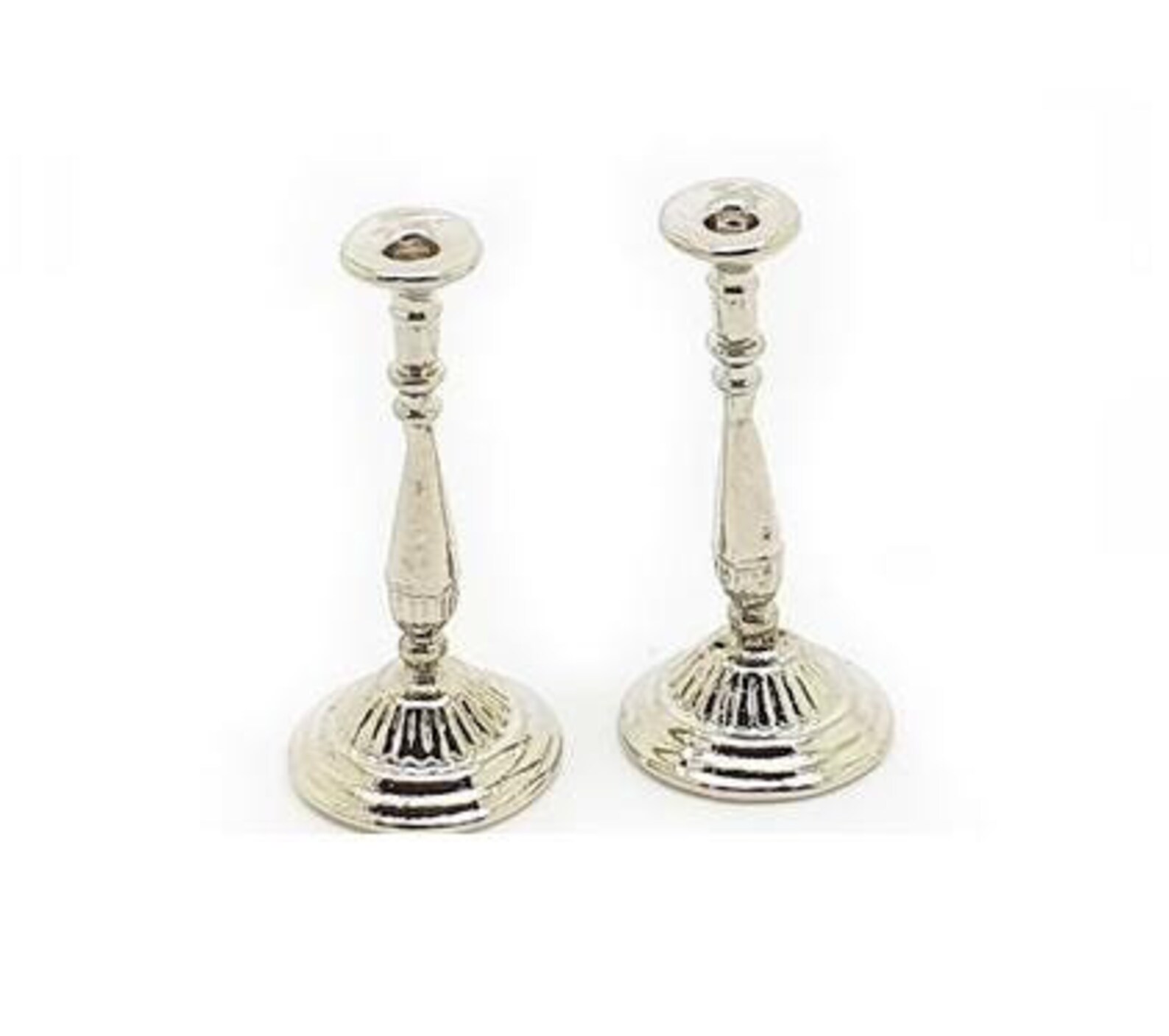 Candlesticks Pair - Dollhouse Accessories - Artisan Handmade Miniature ...