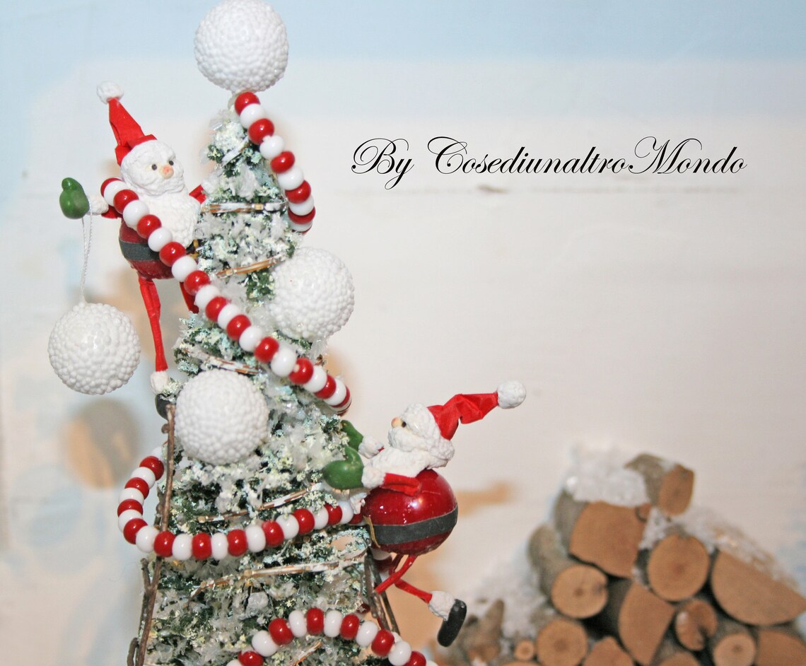 Dollhouse Miniatures " Christmas Tree " Artisan Handmade Miniature in ...