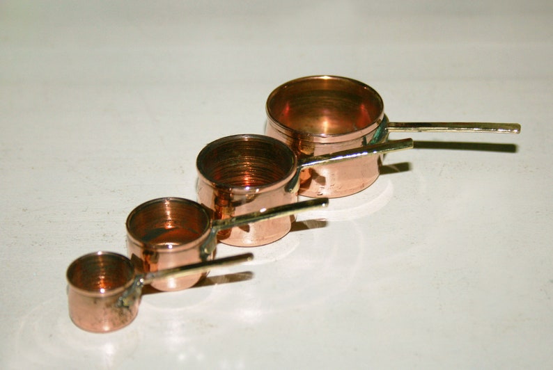 DOLLHOUSE MINIATURES " Copper Pots " Artisan Handmade Miniature in 12th ...