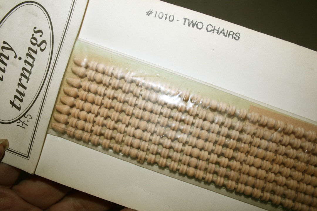 Vtg Tiny Turnings, Two Chairs Assembly Kit, Instructions Included ...