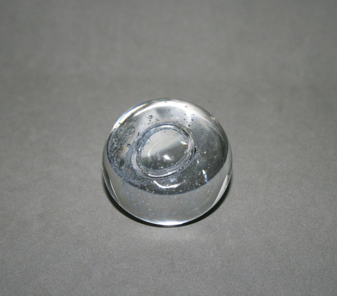 Art Glass Paperweight Ball With Beautiful Handcrafted Pure Air Pattern ...