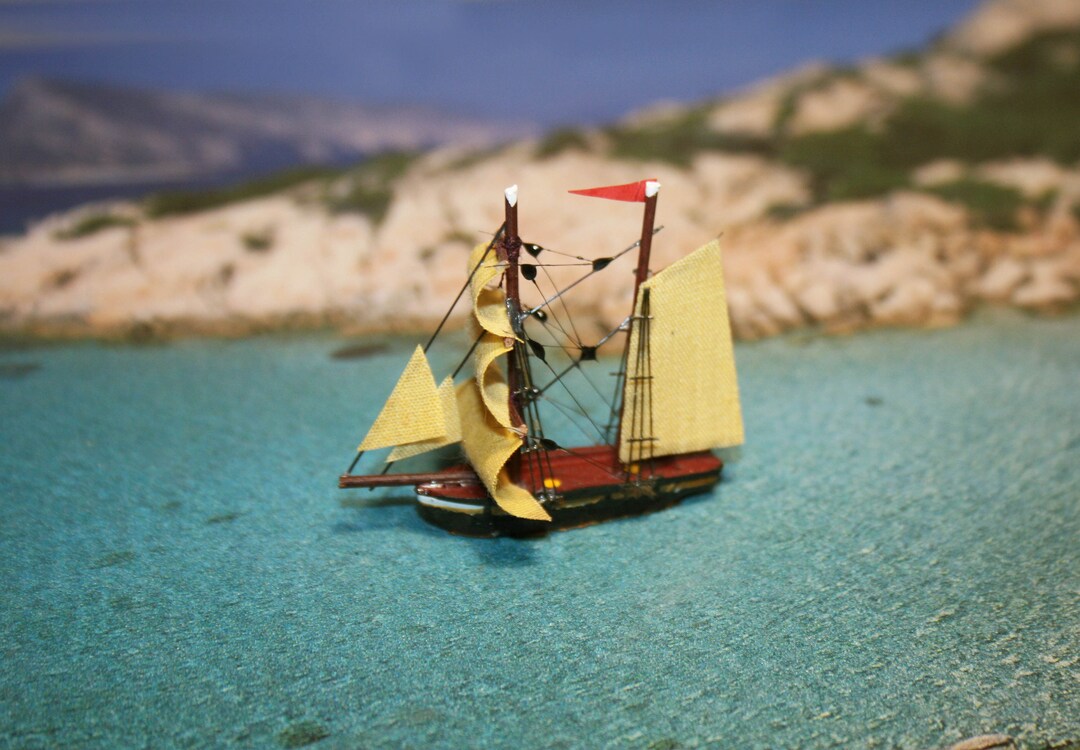 1:12 Scale Sailing Ship -DOLLHOUSE MINIATURES Artisan Handmade ...