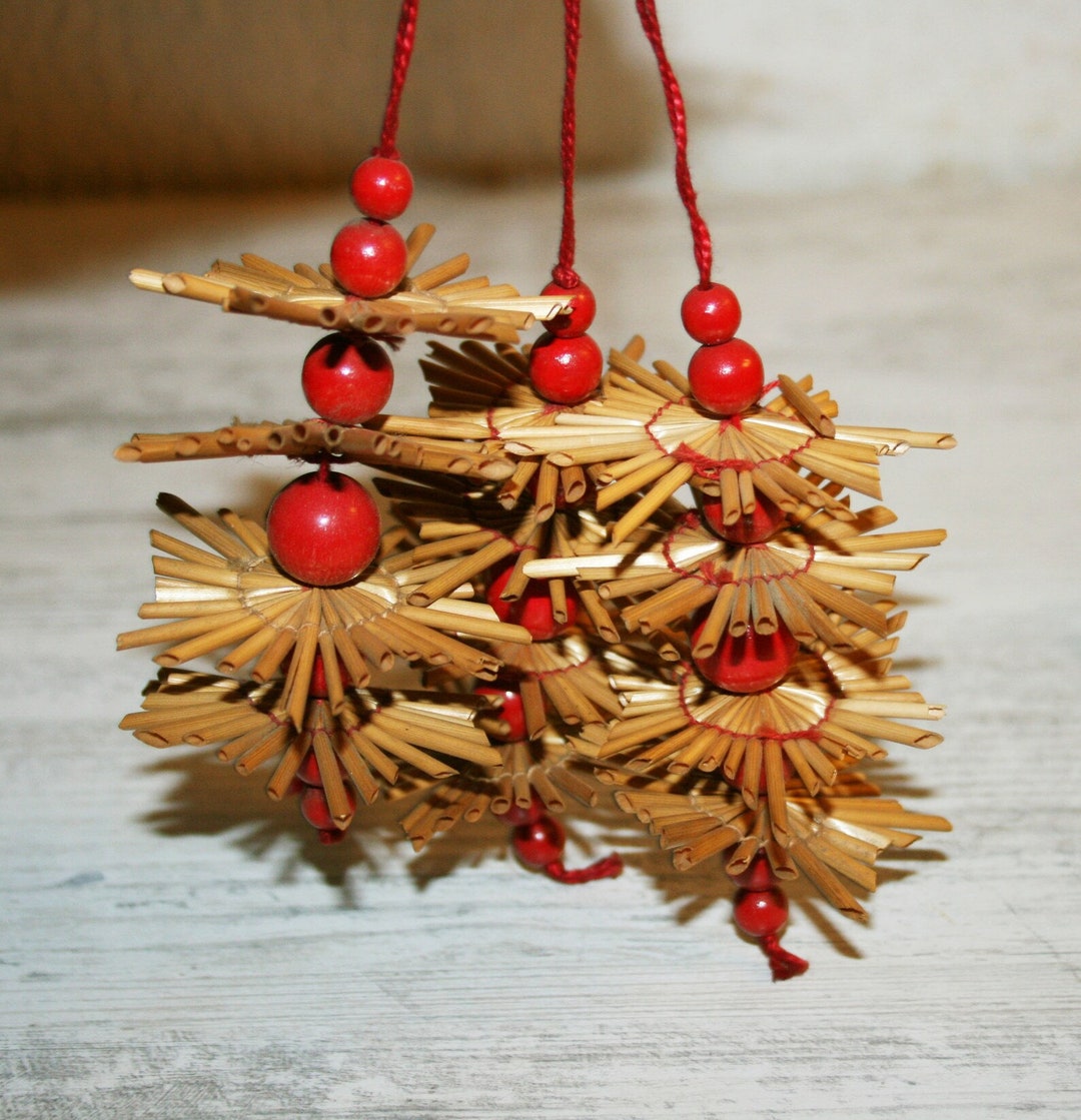 Straw Hand Made, Tree Decorations/seasonal Decor/hanging Decorations ...