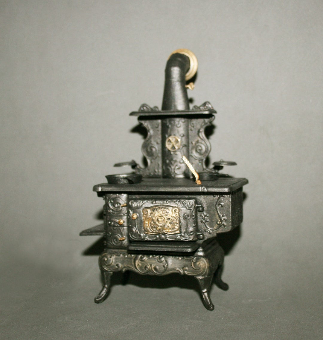 DOLLHOUSE MINIATURES Old Fashion, Cook Stove Artisan Handmade Miniature ...