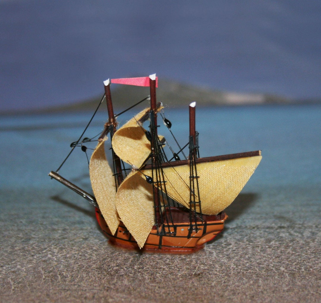 1:12 Scale Sailing Ship DOLLHOUSE MINIATURES Artisan Handmade Miniature ...