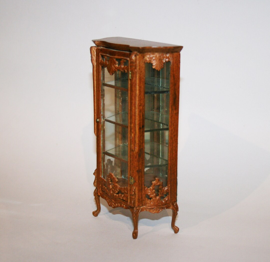 DOLLHOUSE, Miniatures, "showcase Cabinet " Artisan Handmade Miniature ...