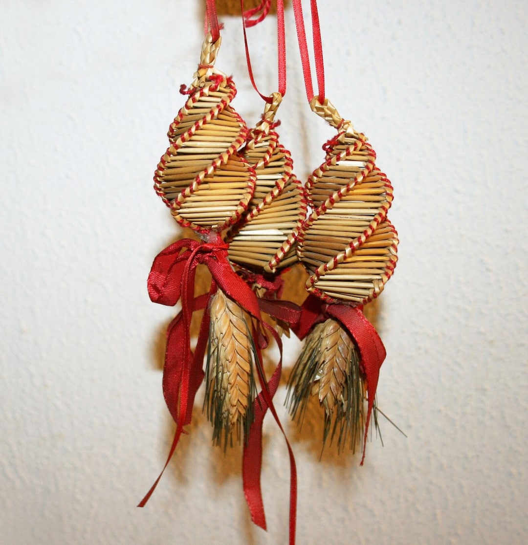 Straw Hand Made, Tree Decorations/hanging Decorations/christmas Tree ...