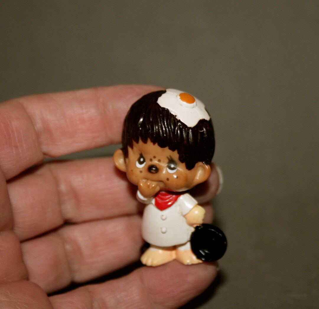 Vintage Original Monchhichi Monkey PVC Figures / Dollhouse Figurines ...