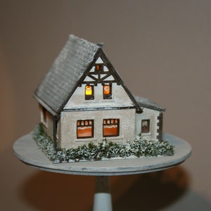 DOLLHOUSE MINIATURES " Mini House " Artisan Handmade Miniature in ...