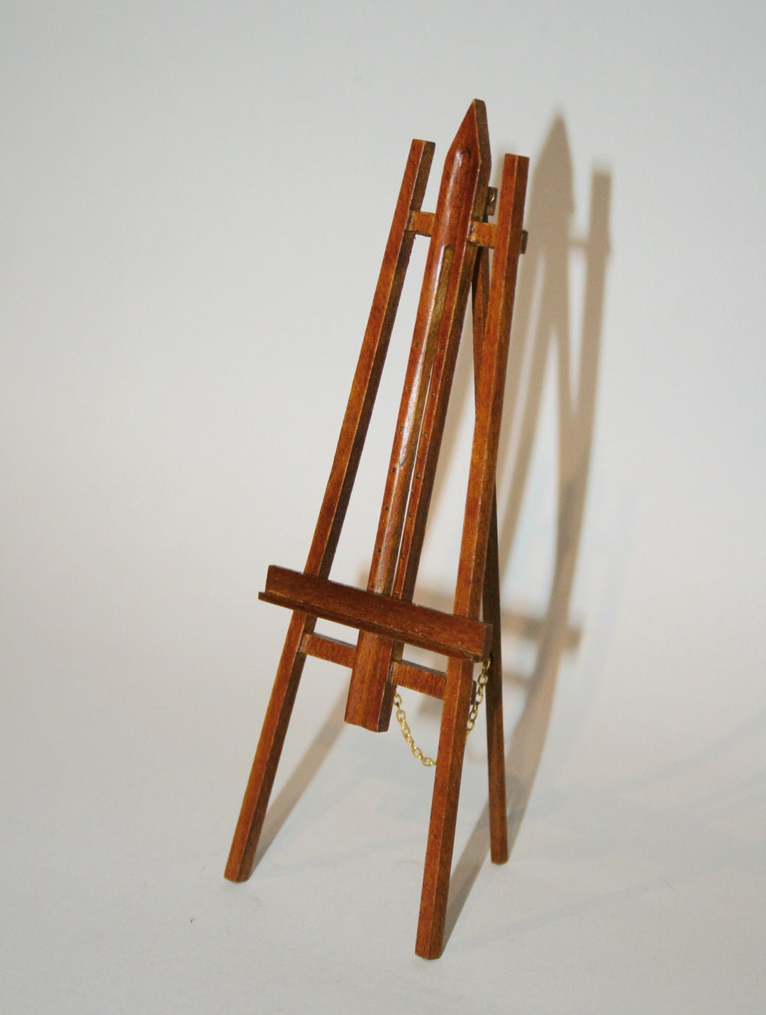 Wooden Painter Easel -DOLLHOUSE MINIATURES- Artisan Handmade Miniature ...