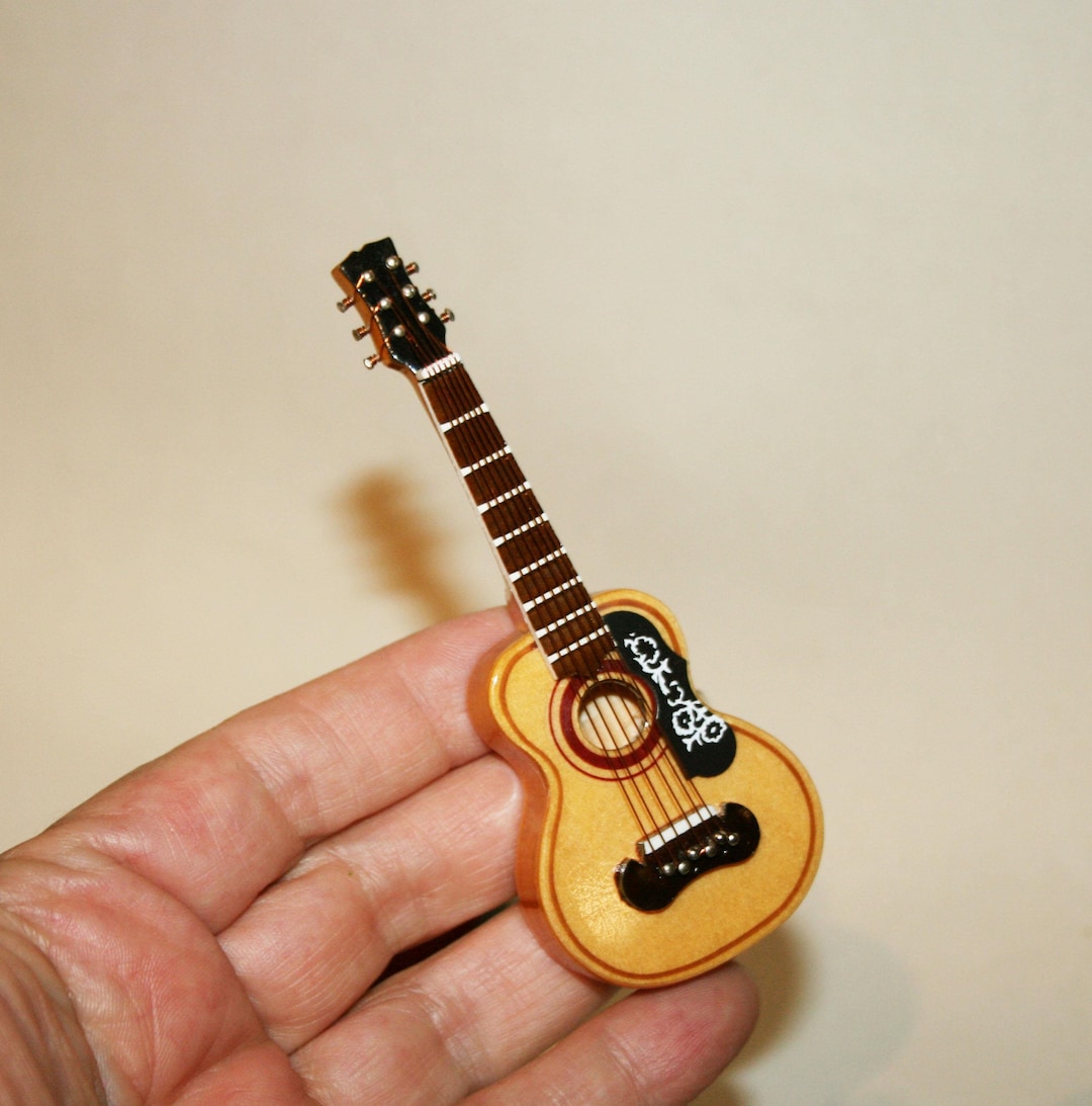 Dolls House Guitar Classical- Miniature Music Room- School Instrument ...