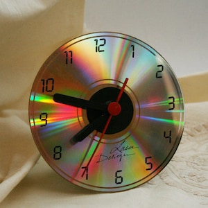 CD Clock, Wall or Table Clock, Design Decorations, Vintage 80s ...