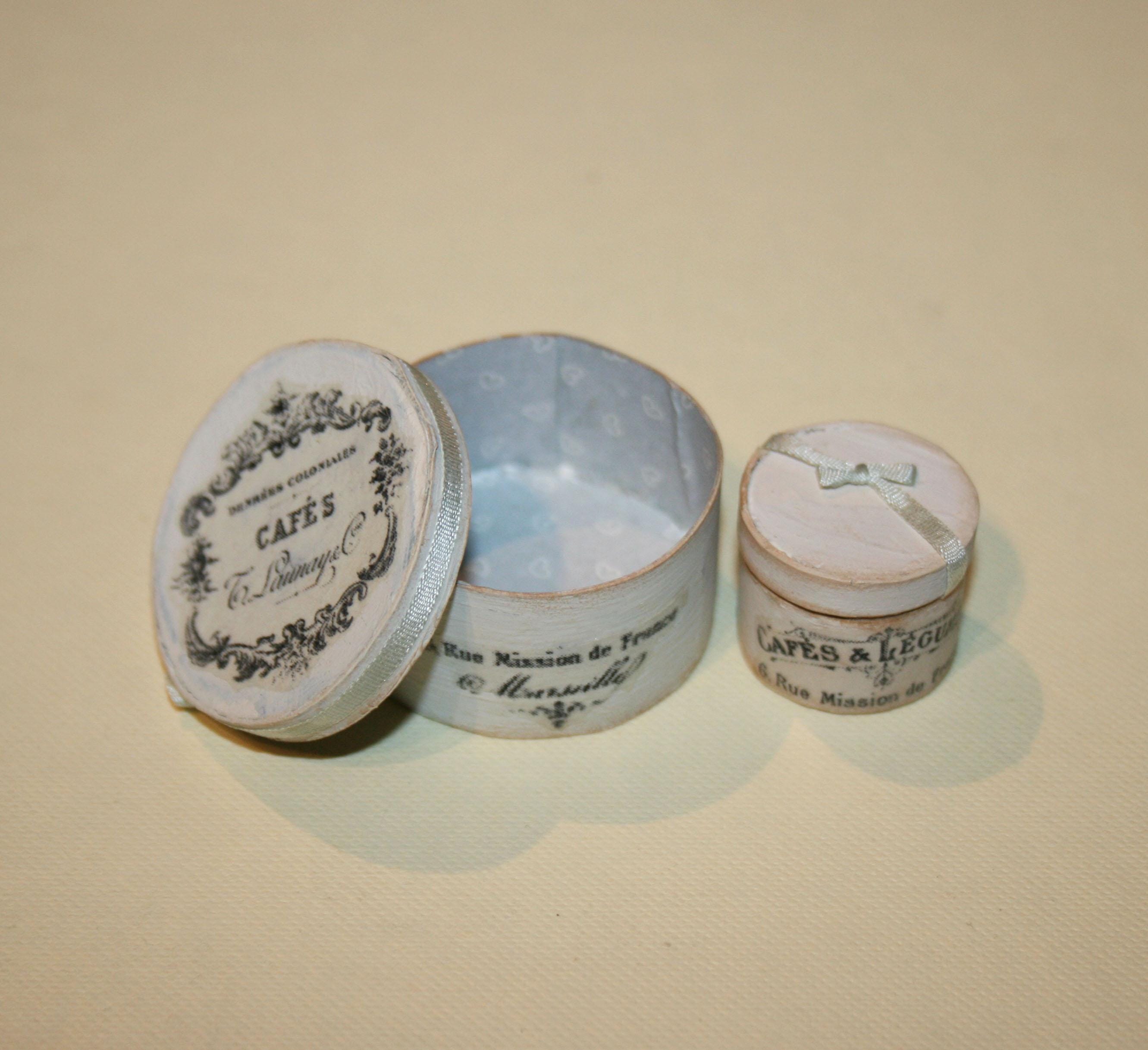 Hat Box - DOLLHOUSE Accessories -MINIATURES Handmade Miniature 12th ...