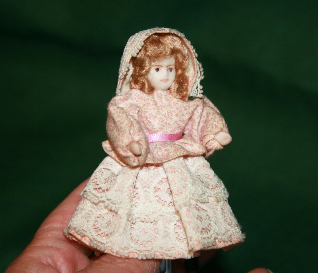 Vintage Old Style Doll -DOLLHOUSE Miniature Dolls- Artisan Handmade ...
