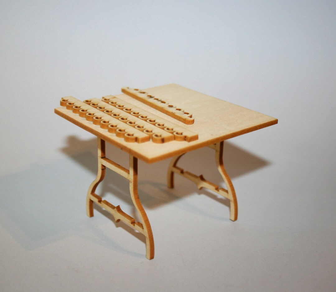 Display Wood TABLE, Kit - DOLL HOUSE Miniatures Artisan Italian ...