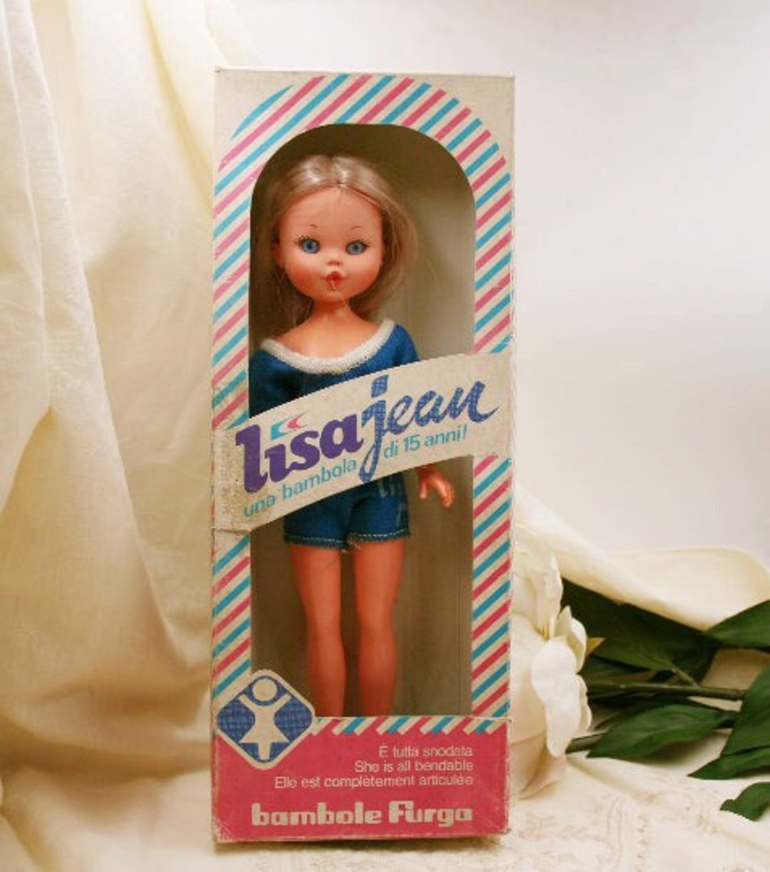 FURGA LISA JEAN/ Blond Doll / Gift for Her/ Articulated Dolls / Fashion ...