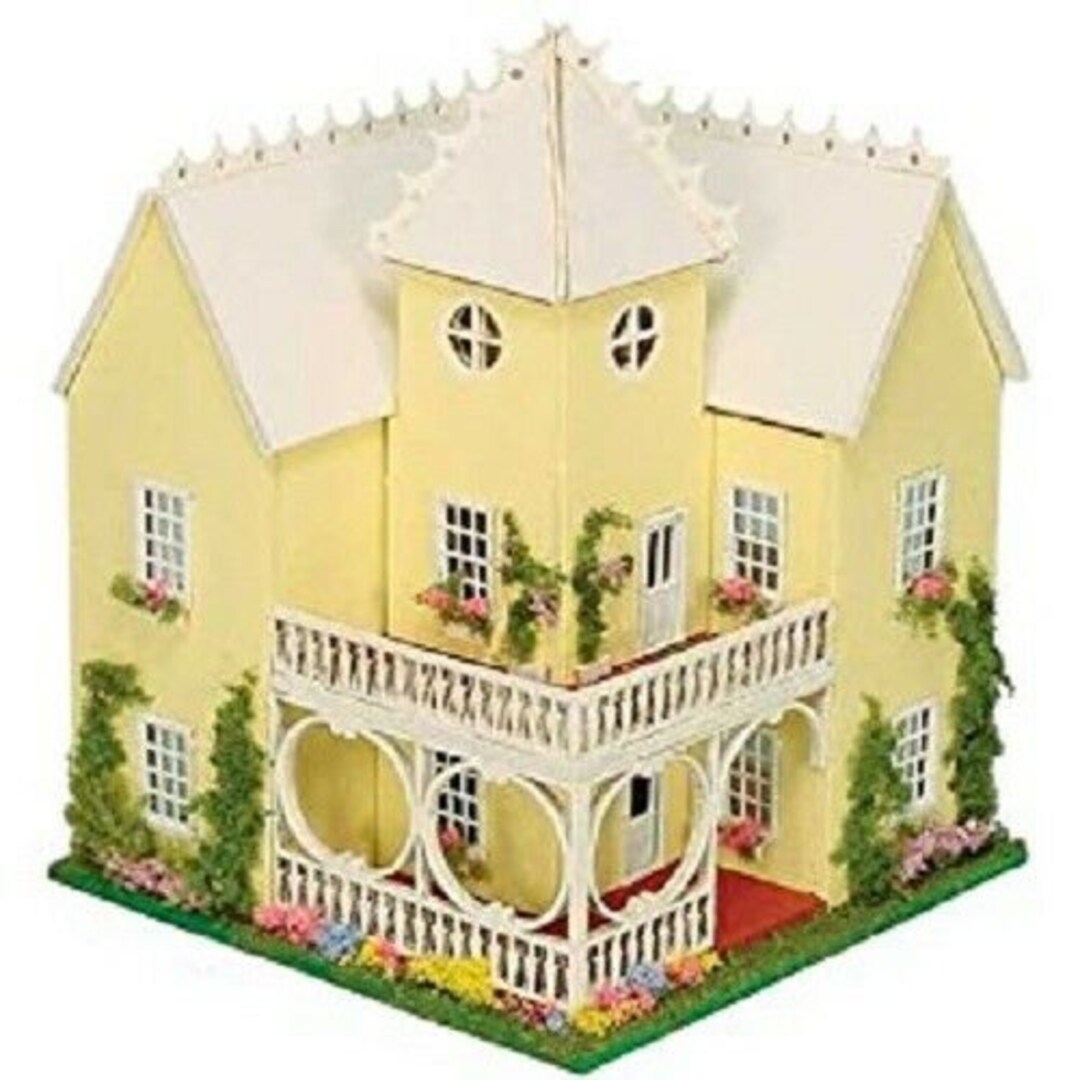 DOLLHOUSE MINIATURES " Victorian Mansion KIT " Artisan Handmade ...