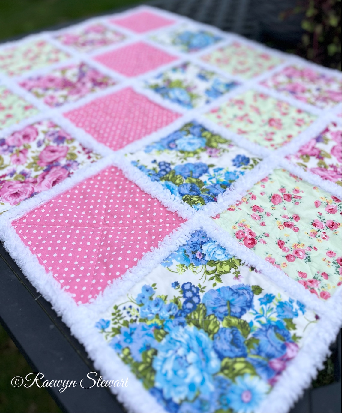 Double-sided Rag Quilt Pattern PDF – Reversible Baby Quilt Tutorial ...