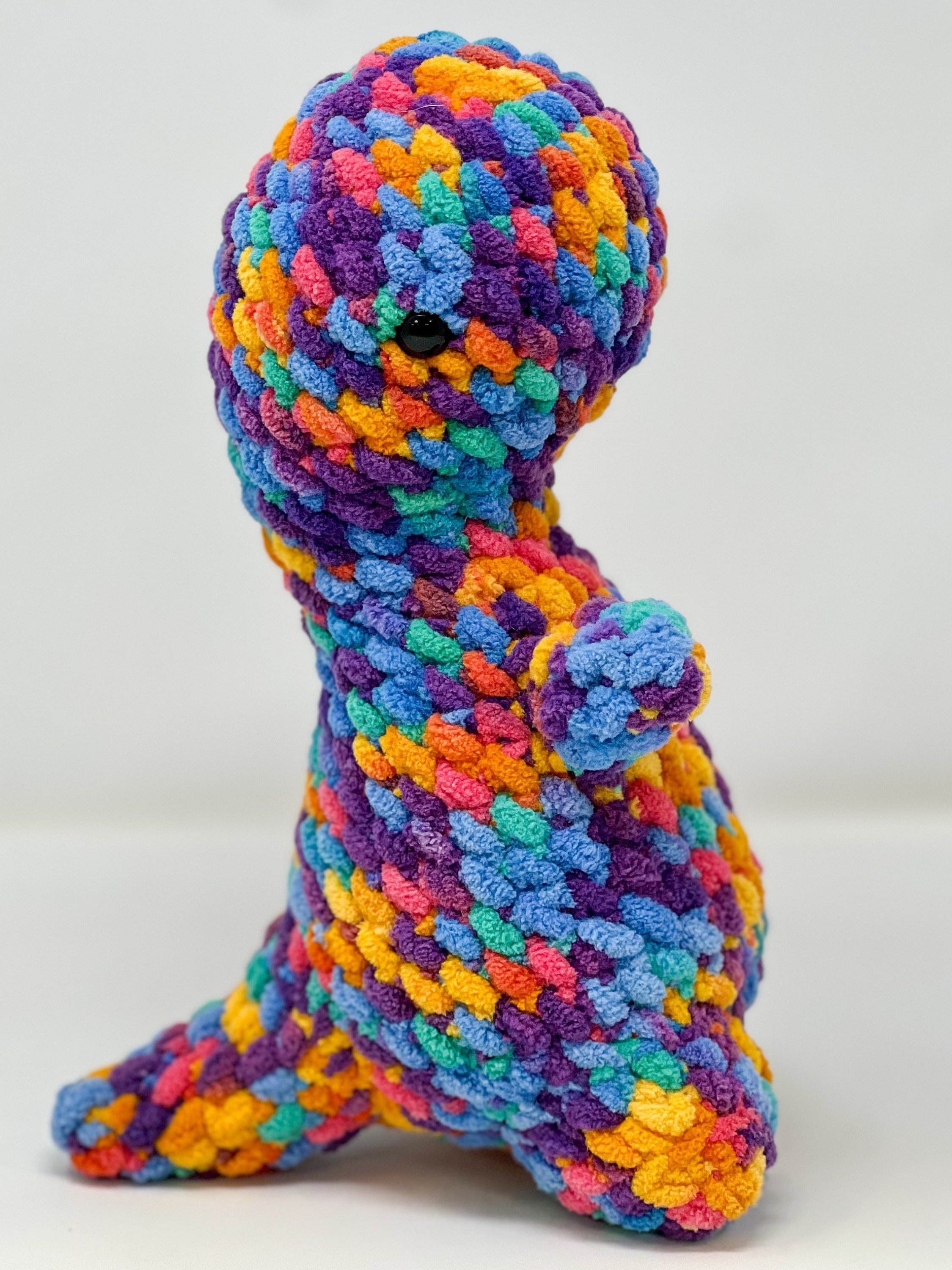 Crochet Rainbow T-rex Plush Dino Plush T-rex Plushie - Etsy