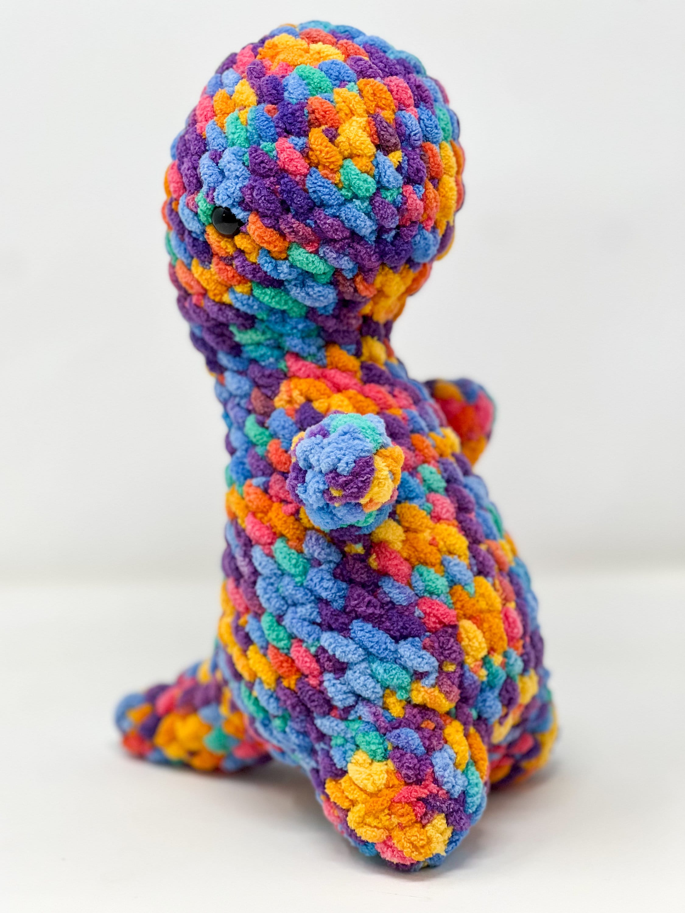 Crochet Rainbow T-rex Plush Dino Plush T-rex Plushie - Etsy