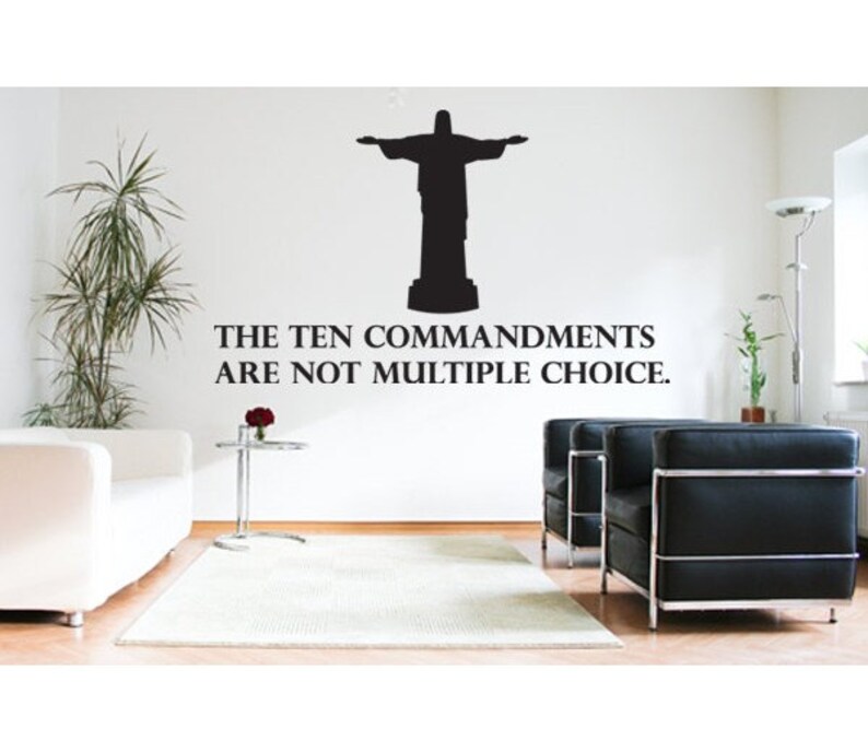 Ten Commandments Vinyl Wall Art - Wall Design Ideas