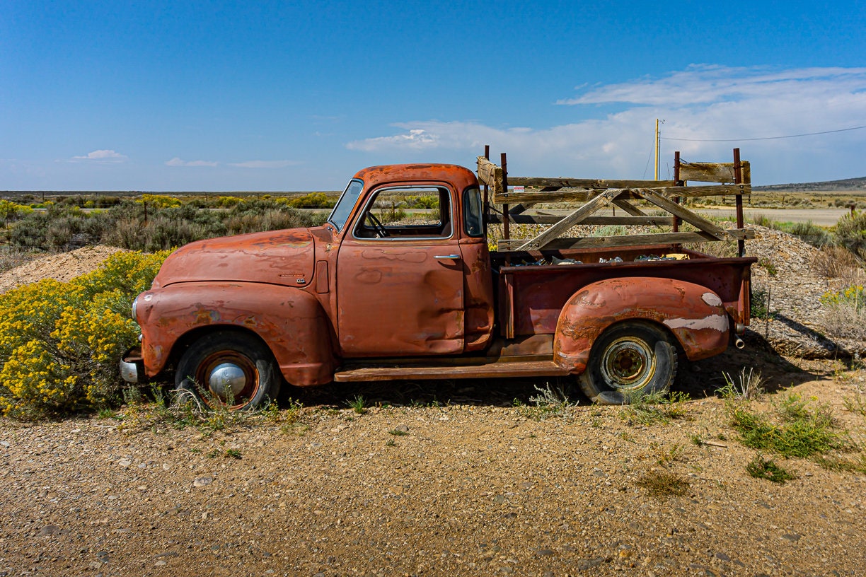Old Chevy Truck Side View