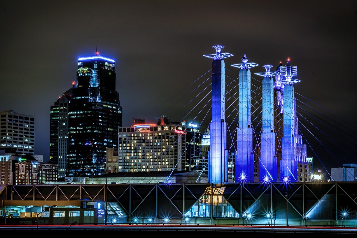 Kansas City Skyline at Night, Bartle Hall, Fine Art Photography by ...