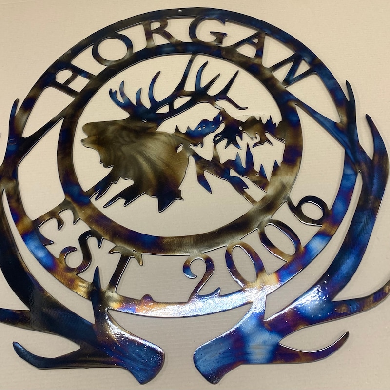 Metal Elk Sign - Etsy
