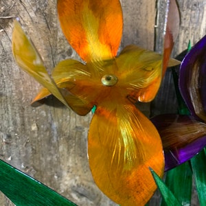Metal Iris Flower, Wild Flower , Iris Flower , Flower Box Iris. - Etsy