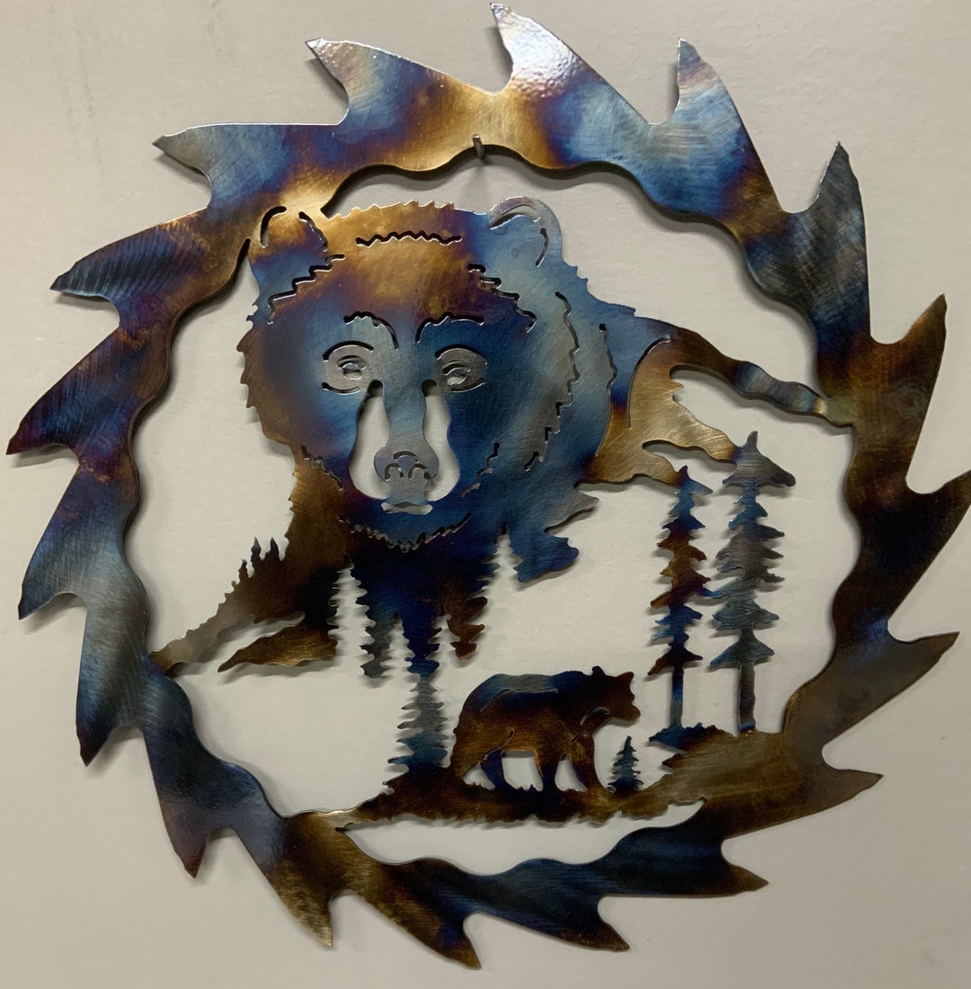 Metal Saw Styling/metal Bear/metal Art - Etsy