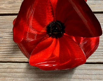 Poppy Metal Art | Etsy