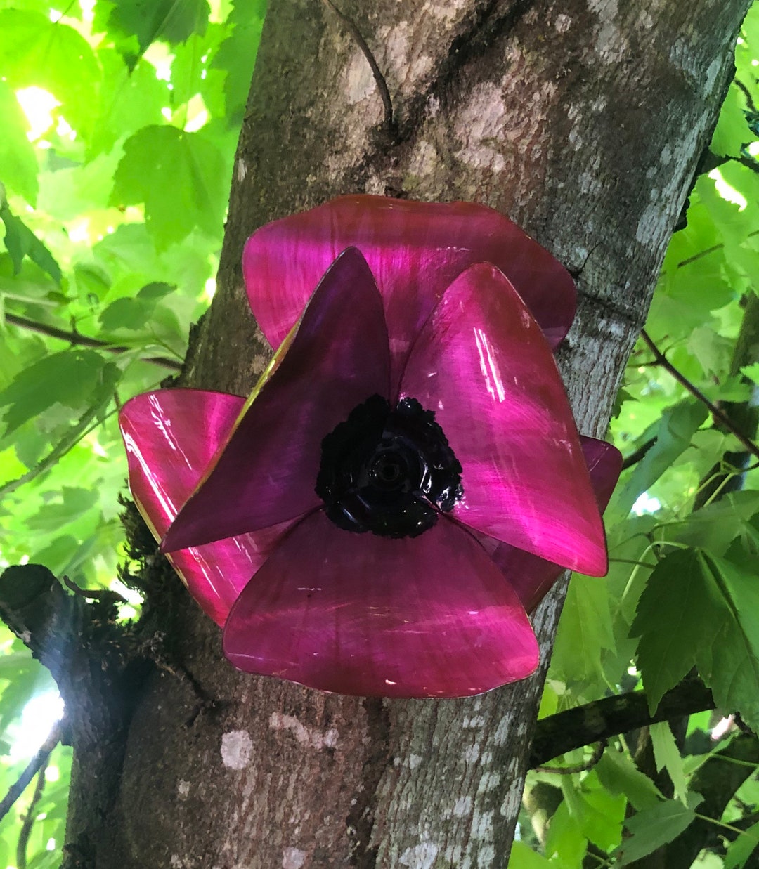 3D Metal Poppy/metal Yard Art - Etsy