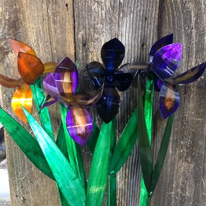 Metal Iris Flower, Wild Flower , Iris Flower , Flower Box Iris. - Etsy