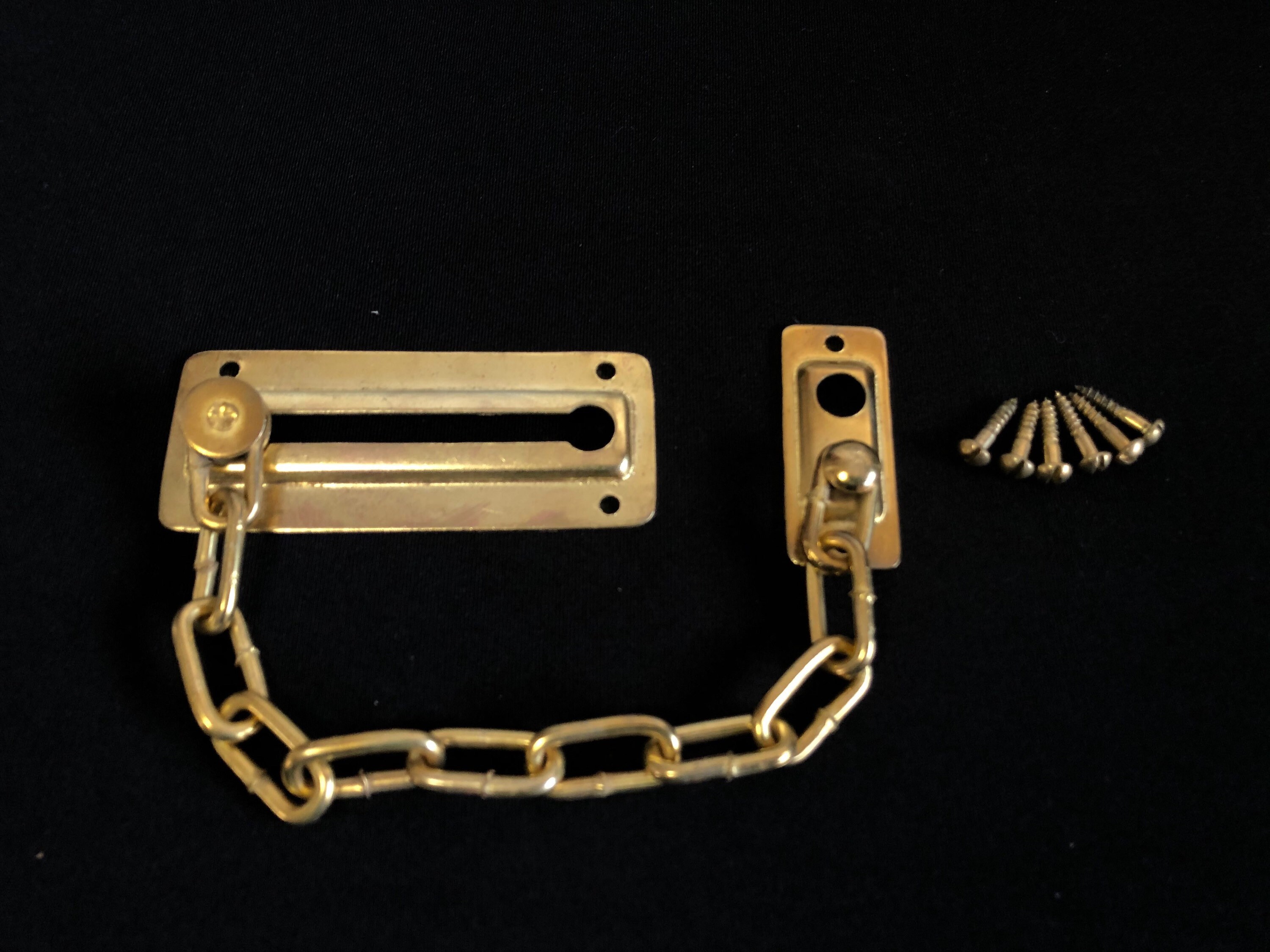 3.22” Inches Solid Brass Western Door Chain Strap Latch Door / Chain ...