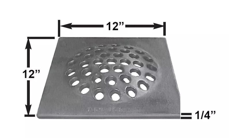 12 In. X 12 In. Cast Iron Cesspool Grate Drain - Etsy