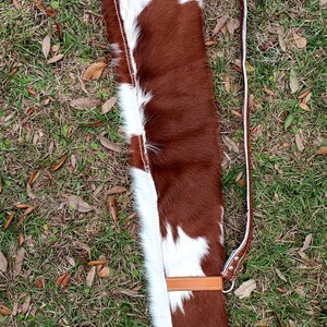 Cowhide Gun Case Leather Gun Sleeve Custom Cowhide Guncase Shotgun Bag ...