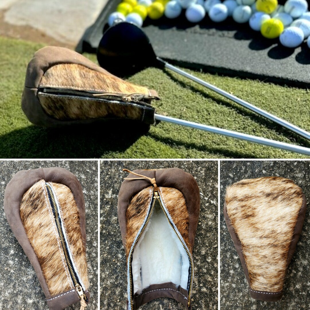 Golf Club Cover Leather Driver Covers Golfing Accessory Custom Golf ...