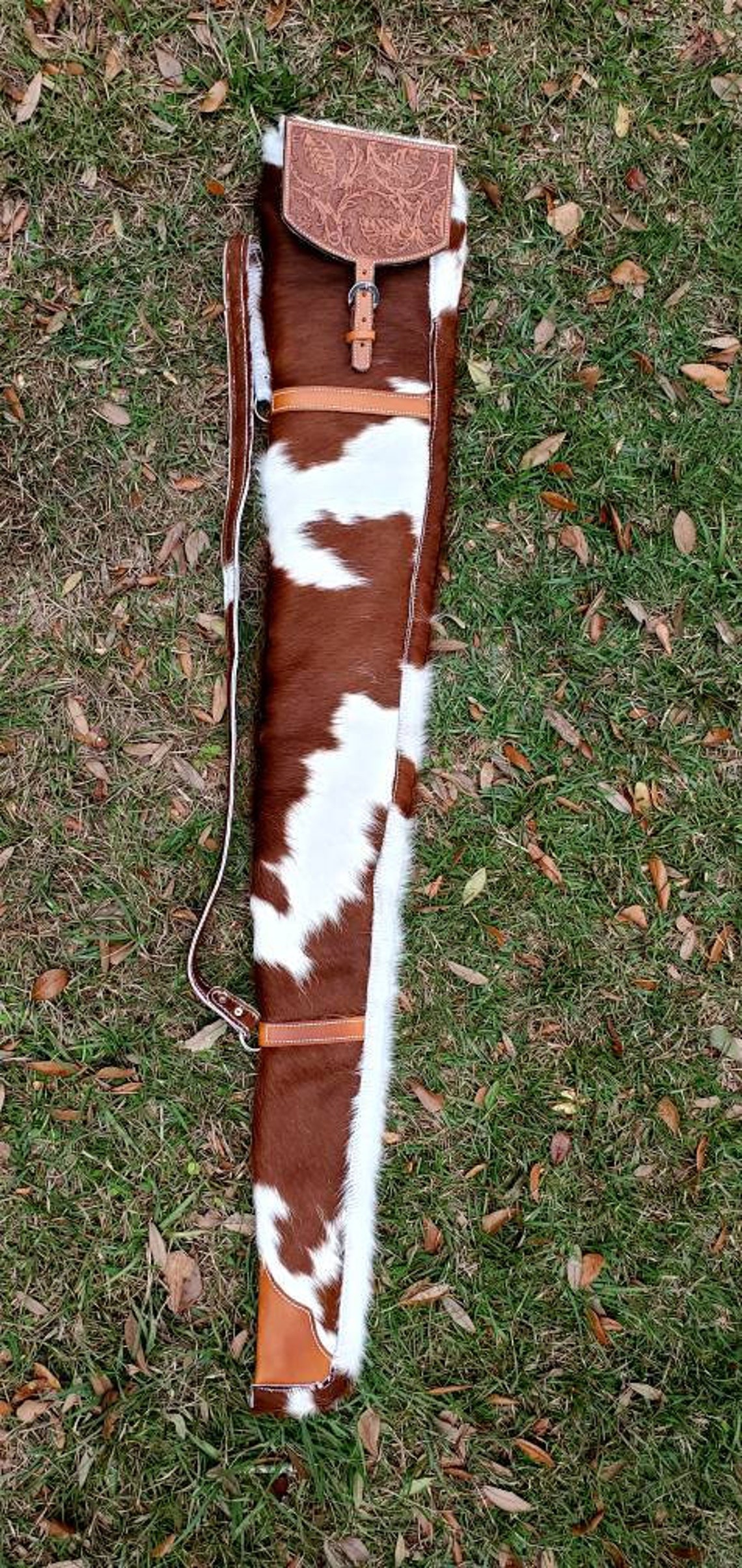 Cowhide Gun Case Leather Gun Sleeve Custom Cowhide Guncase - Etsy