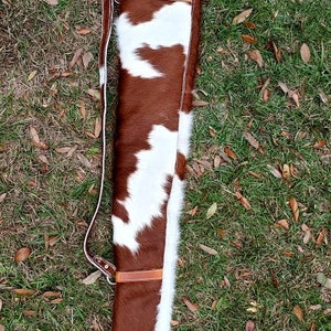 Cowhide Gun Case Leather Gun Sleeve Custom Cowhide Guncase Shotgun Bag ...