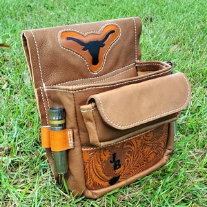 Custom Ammo Bag Leather Shooting Bag Shotshell Pouch Shotgun Shooting ...