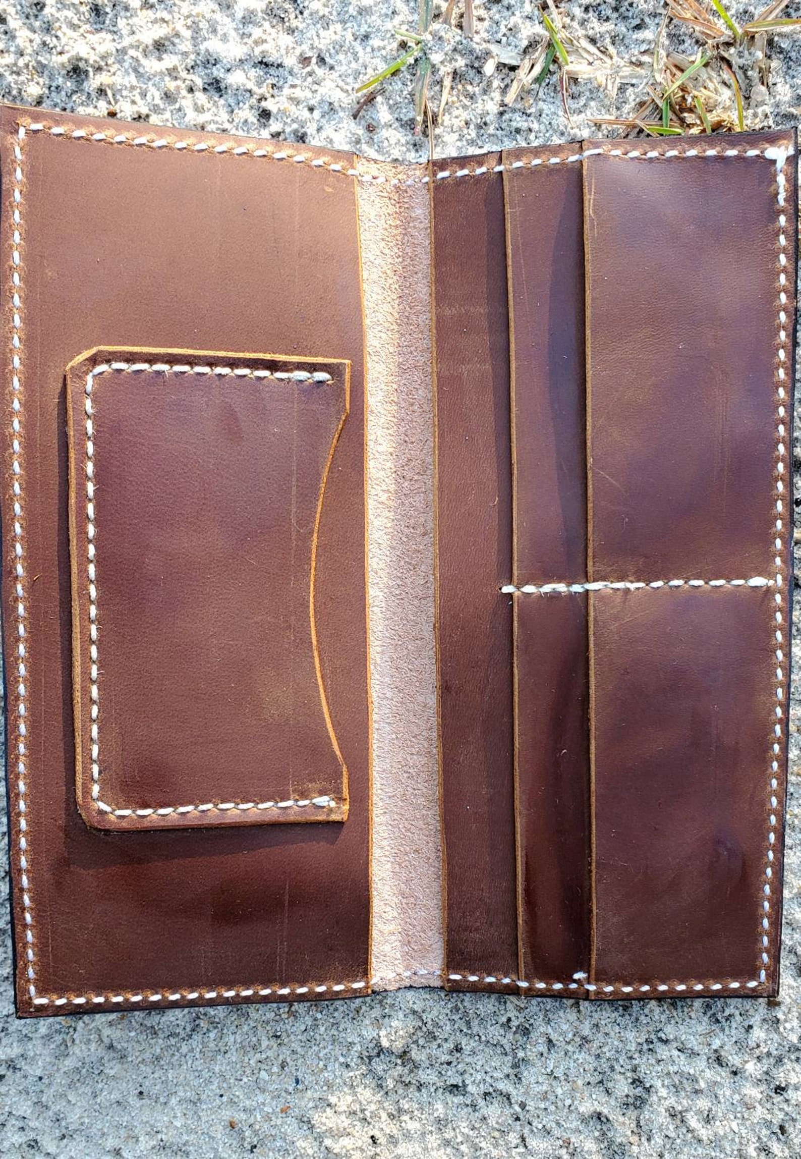 Western Wallet Custom Leather Long Wallets Tooled Leather Antler Deer ...