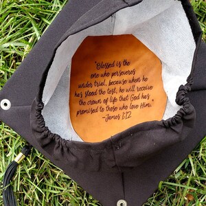 Leather Grad Cap Custom Graduation Cap Tooled Leather Graduation Gift ...