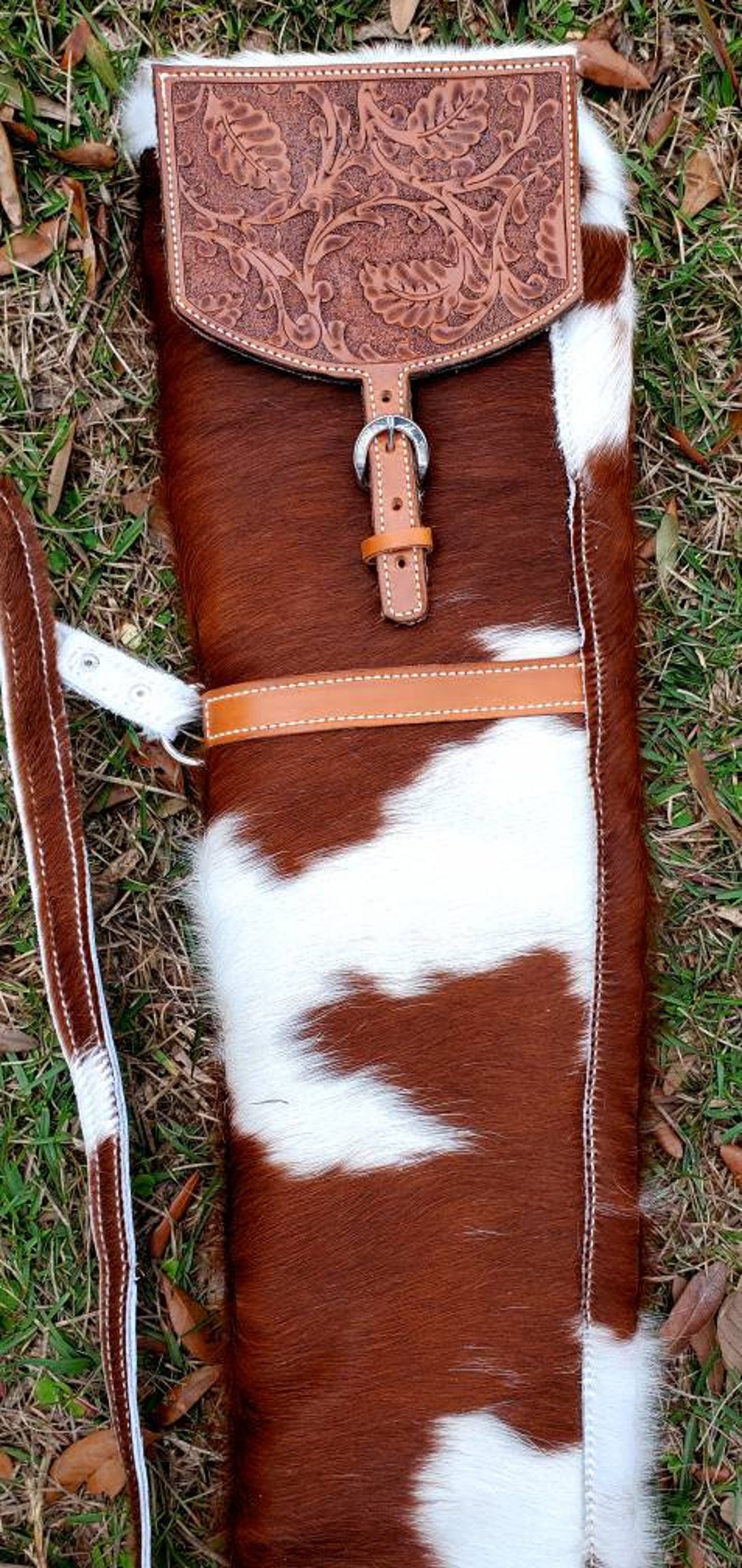 Cowhide Gun Case Leather Gun Sleeve Custom Cowhide Guncase - Etsy