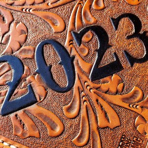 Leather Grad Cap Custom Graduation Cap Tooled Leather Graduation Gift ...
